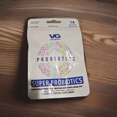 Vita Globe SUPER PROBIOTICS 14 Gummies Good Bacteria Resealable Bag | eBay