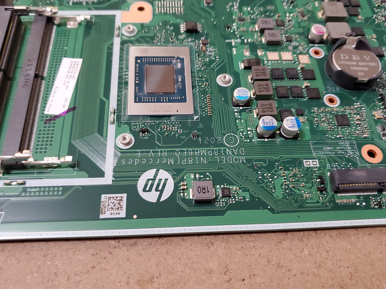 HP Mercedes Motherboard AMD Ryzen 5 5500U M82140-002 M51918-002 N25767 ...