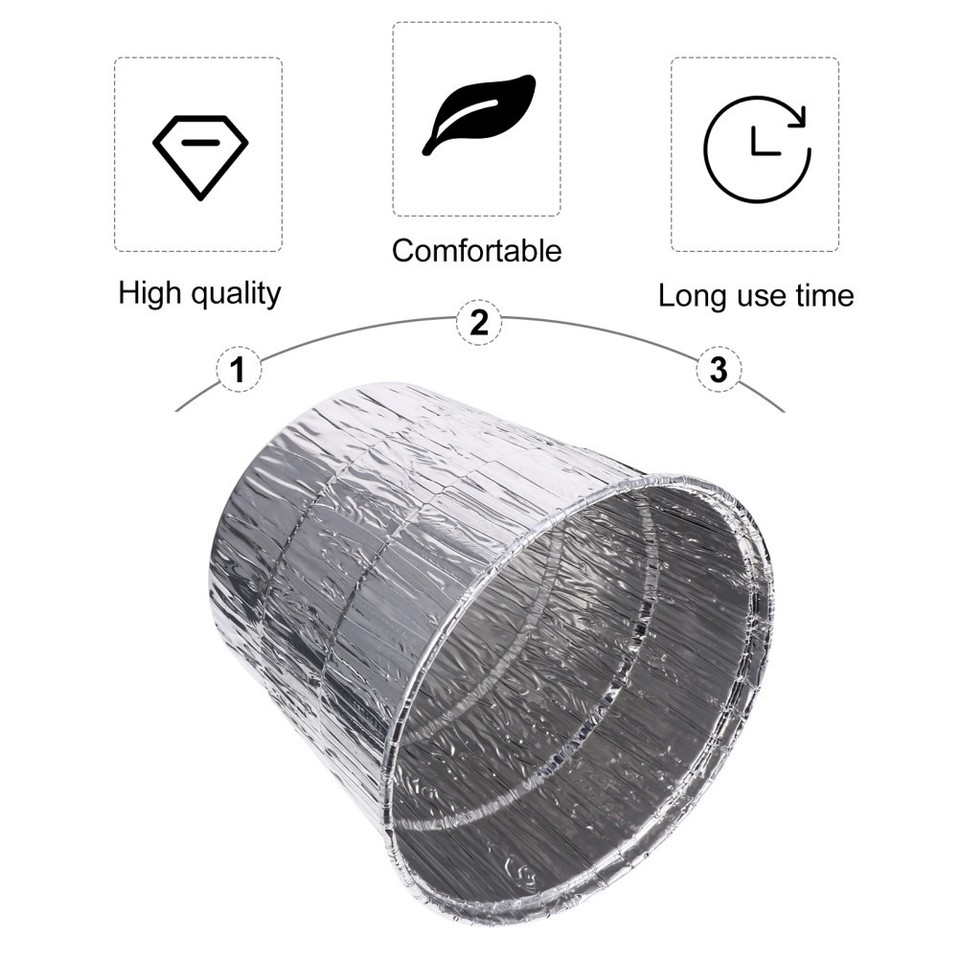 12pcs Disposable BBQ Galvanized Iron Bucket Tin Foil Lining Oil Bucket ...