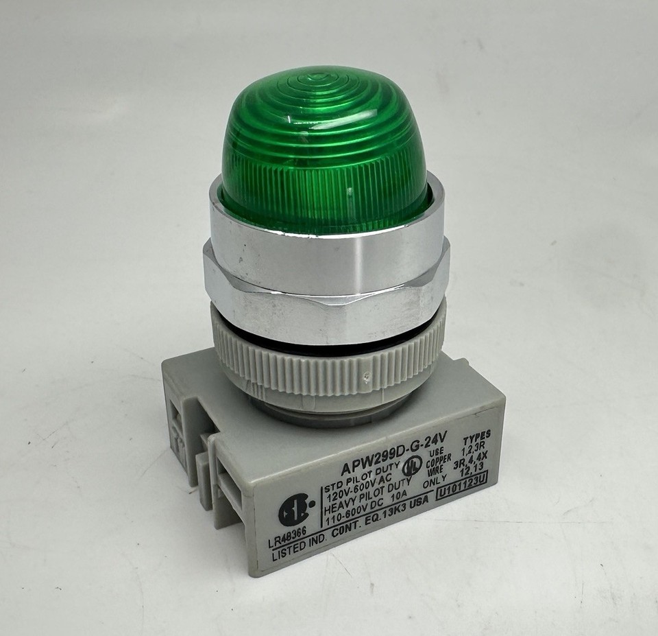 IDEC APW299D-G-24V Heavy Duty Pilot Lamp Green NEW | eBay