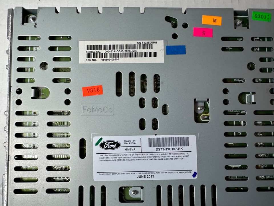 Ford Fusion Audio Control Module ACM UNTESTED DS7T-19C107-BK | eBay