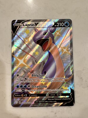 Lapras V Ultra Rare - SV110/SV122 Shining Fates Shiny Vault - Pokemon ...