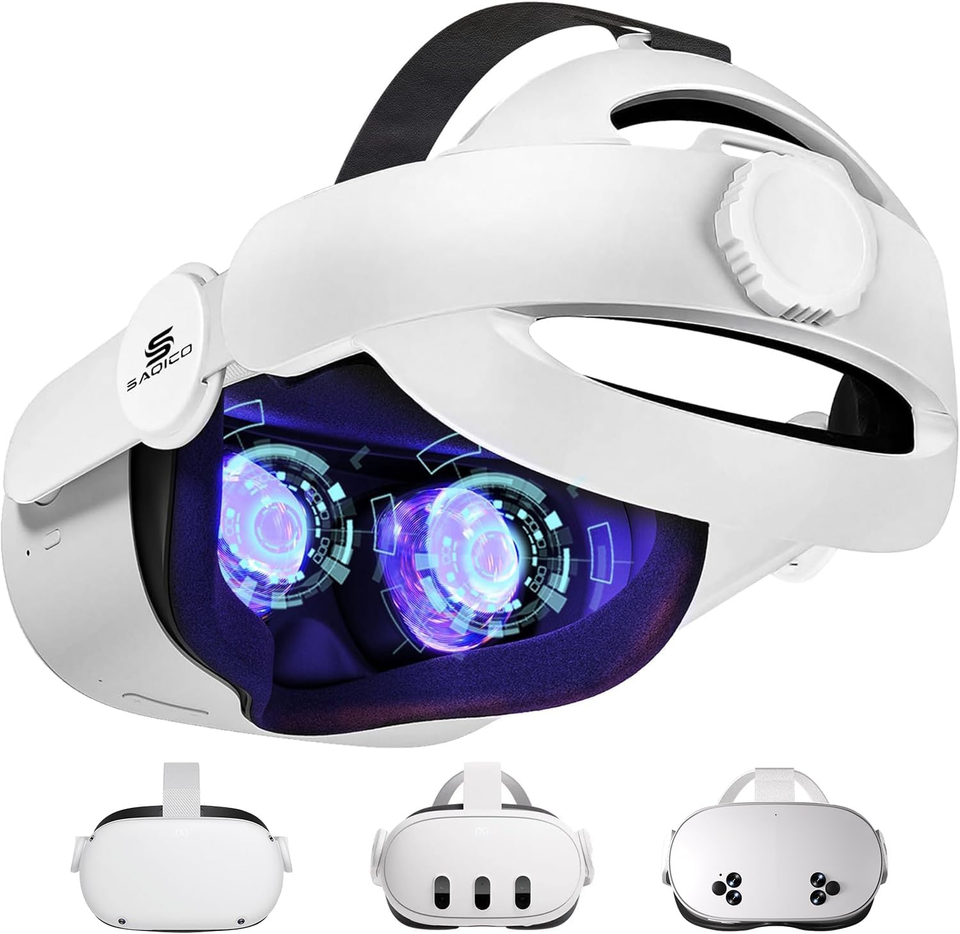 Head Strap for Meta Oculus Quest 2/3/3S, 3-In-1 Adjustable Halo ...