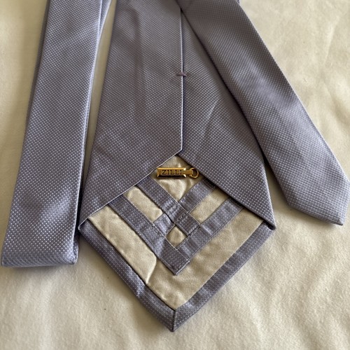 Zilli Light Blue Polka Dot Tie 100% Silk Handmade Paris France | eBay