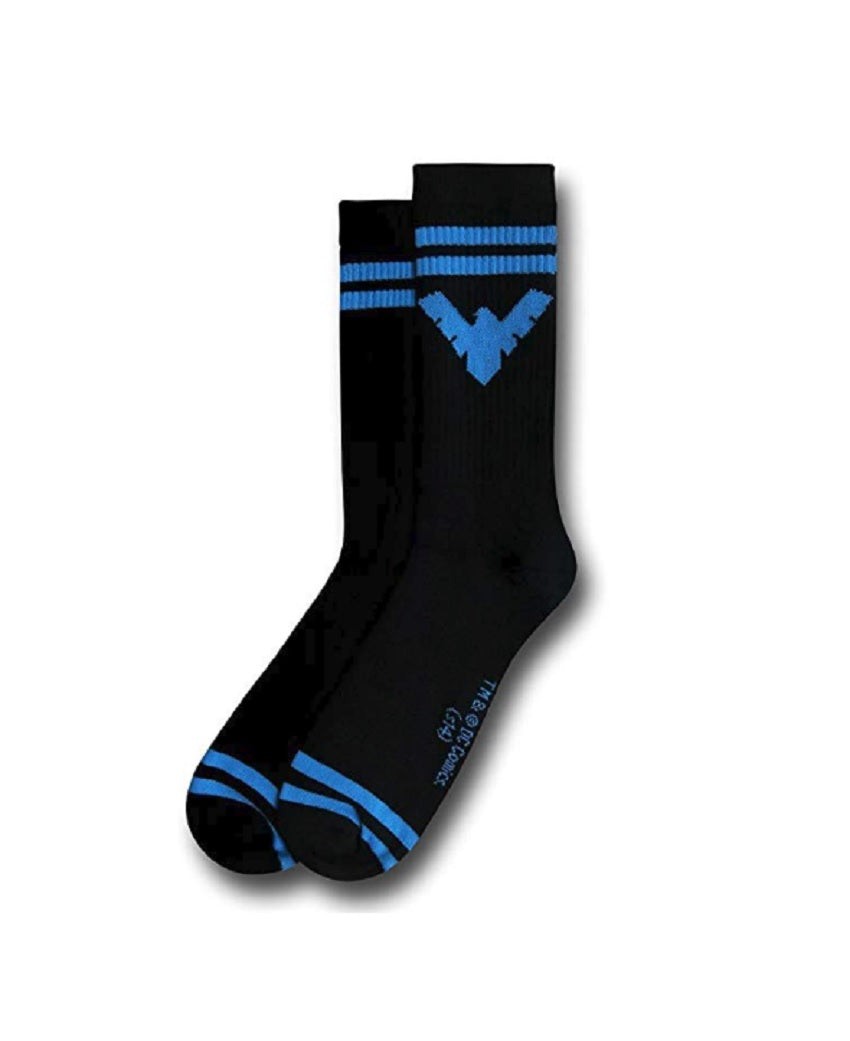 Batman Nightwing Symbol Black Crew Socks | eBay