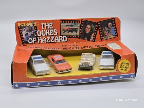 Vtg 1981 ERTL Dukes Of Hazzard Toy Cars TV 1/64 Die Cast 4 pack Set ...