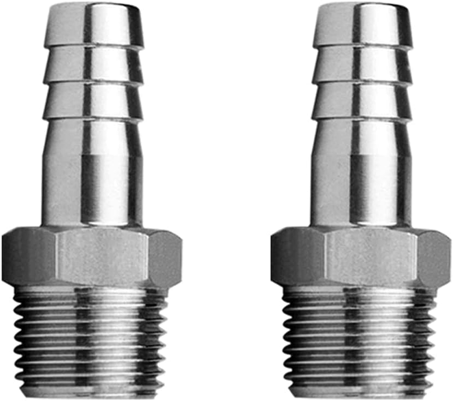 Stainless Steel Hose Barb Fitting 3/4" Hose Barb to 1" NPT Male Thread ...