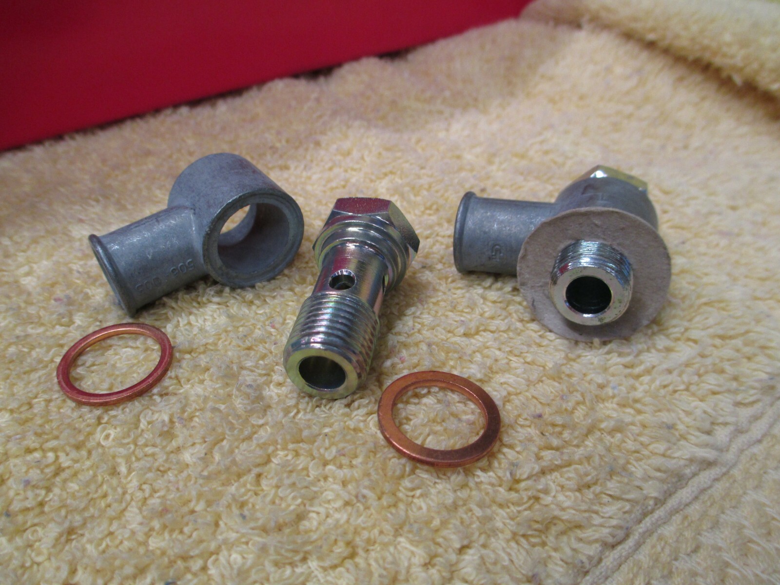 (2) SKF 506-214 Banjo Fitting, Pipe 6mm - (d1) G 1/4, Lot of 2, C5 | eBay