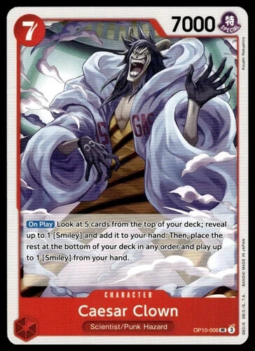 Caesar Clown OP10-006 One Piece Royal Blood Uncommon NM | eBay