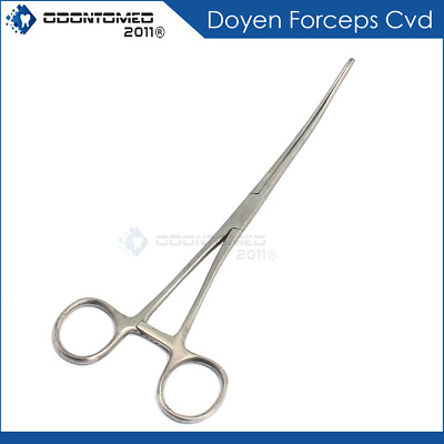 Doyen Intestinal Forceps Curved Surgical Medical Inst | eBay