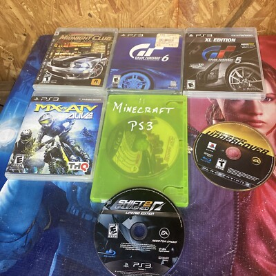 PS3 Race Game Lot Grab Turismo 5-6 Max Vs Atv Alive Need For Speed Most ...
