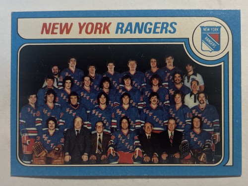 1979-80 Topps New York Rangers Team #254 Unmarked Checklist | eBay
