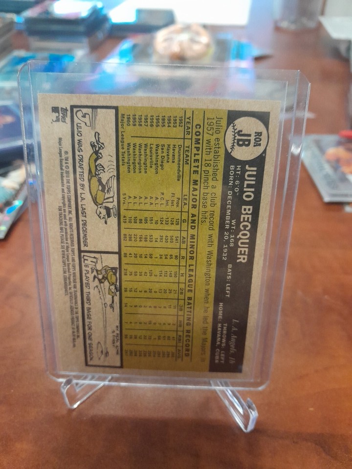 JULIO BECQUER TOPPS HERITAGE AUTOGRAPH AUTO | eBay