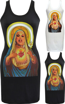 Womens DIVINE Dress Drag Queen Lgbtq Hairspray Cult Classic Holy Mother ...