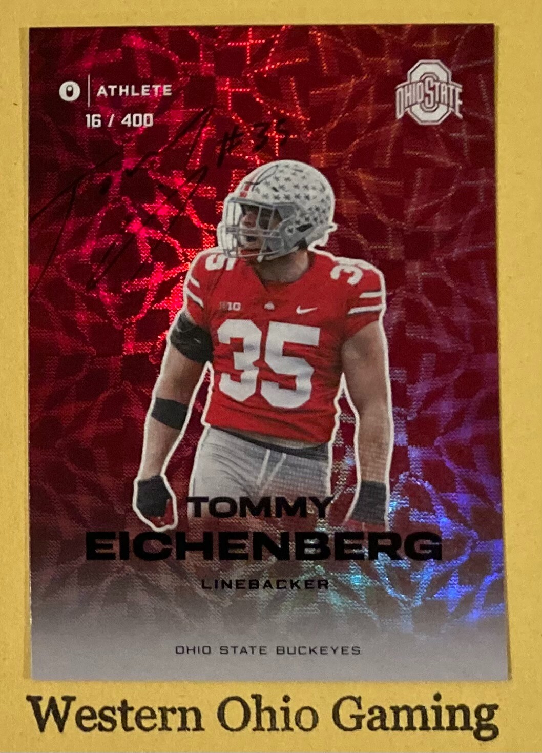 2023 ONIT Athlete Ohio State Buckeyes Tommy Eichenberg #196 Autograph ...