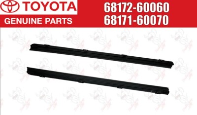 Toyota Genuine Weatherstrip, Front door glass, Inner RH LH set 68172 ...
