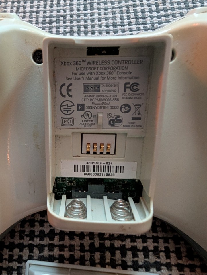 Official Microsoft Xbox 360 White Wireless Controller - VGC | eBay