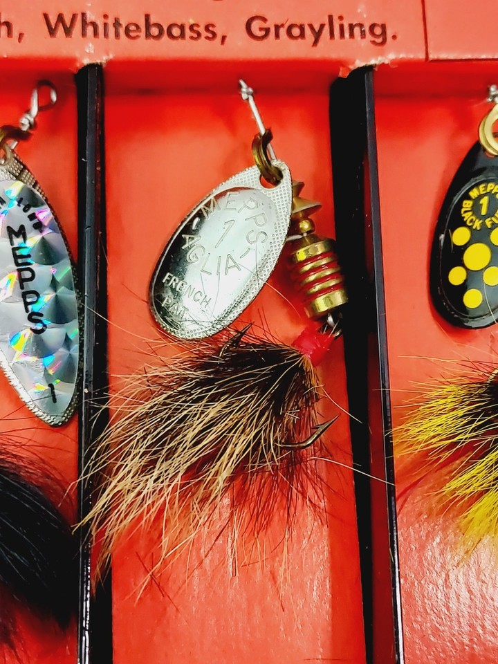 Vintage Mepps Trouter Killer Kit Plus Extra Mepps Aglia Lure | eBay