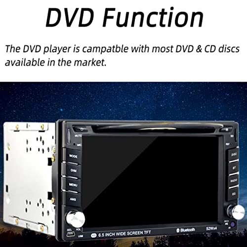 2 Din 7'' Car Dvd Cd Player Universal Bluetooth Car Radio In Dash 6.5 ...