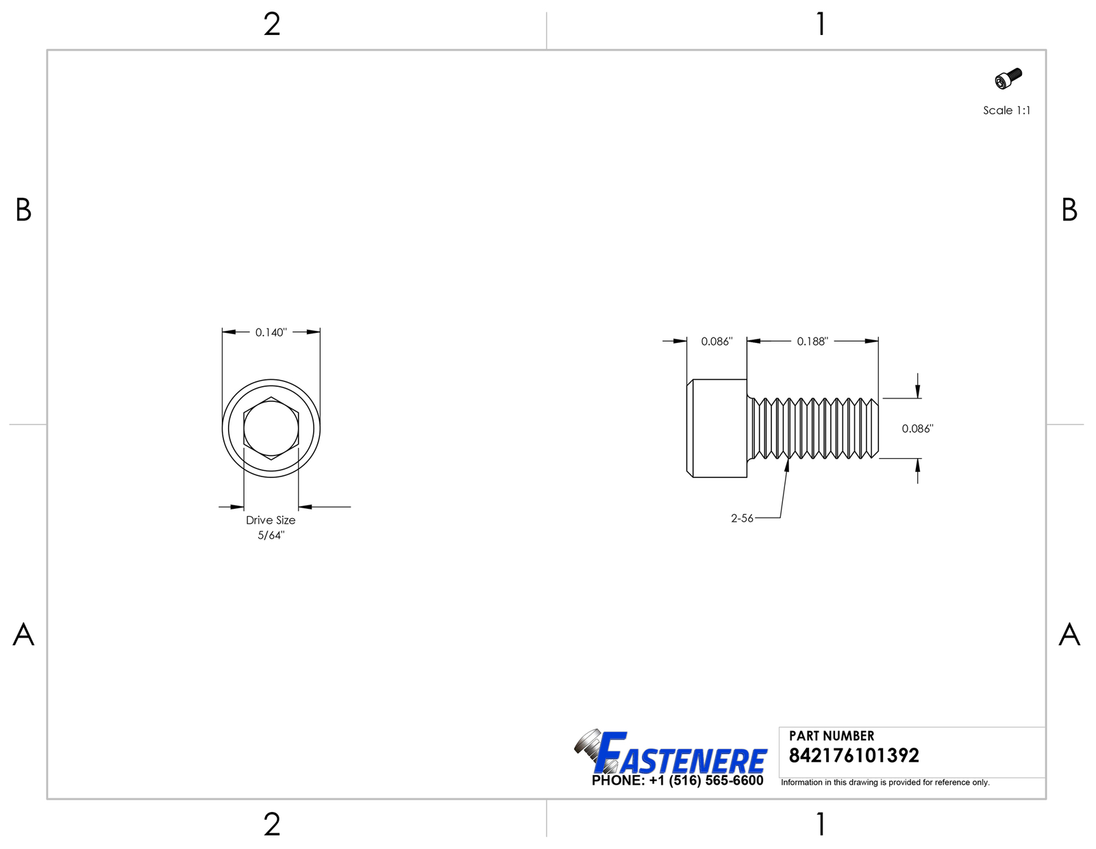 2-56 x 3/16" Socket Head Cap Screws Allen Hex Bolts Stainless Steel Qty ...