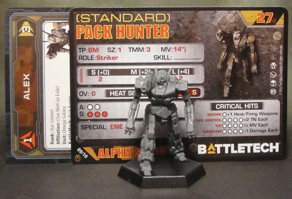 Купить Ибей | Battletech Pack Hunter Mech + Pilot Cards Alpha Strike ...