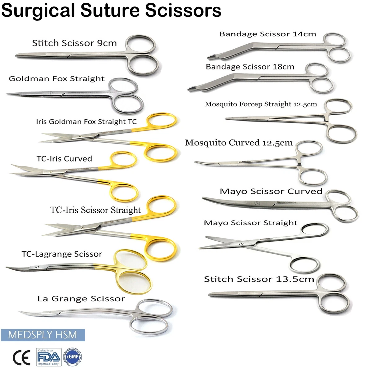 Types Of Medical Scissors