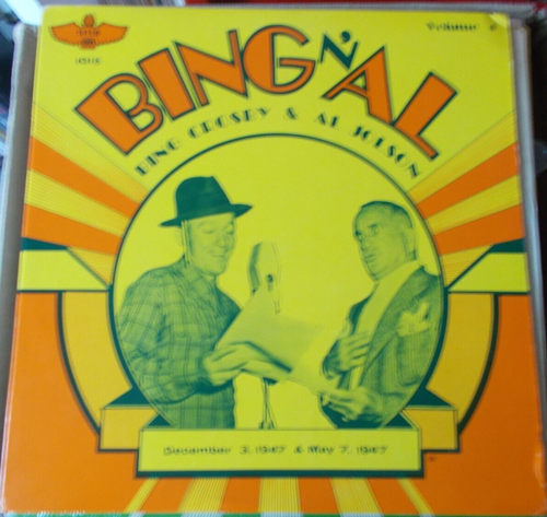 AL JOLSON / BING CROSBY - BING AND AL Vol. 4 (1947) - 1975 TOTEM CANADA ...