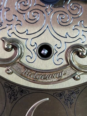 Ridgeway Gold Grandfather Clock 338 Face | Grelly USA