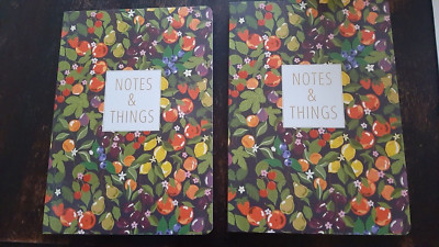 James Burke Journal 2 Notebooks 7x10 "Notes & Things" Ruled | eBay