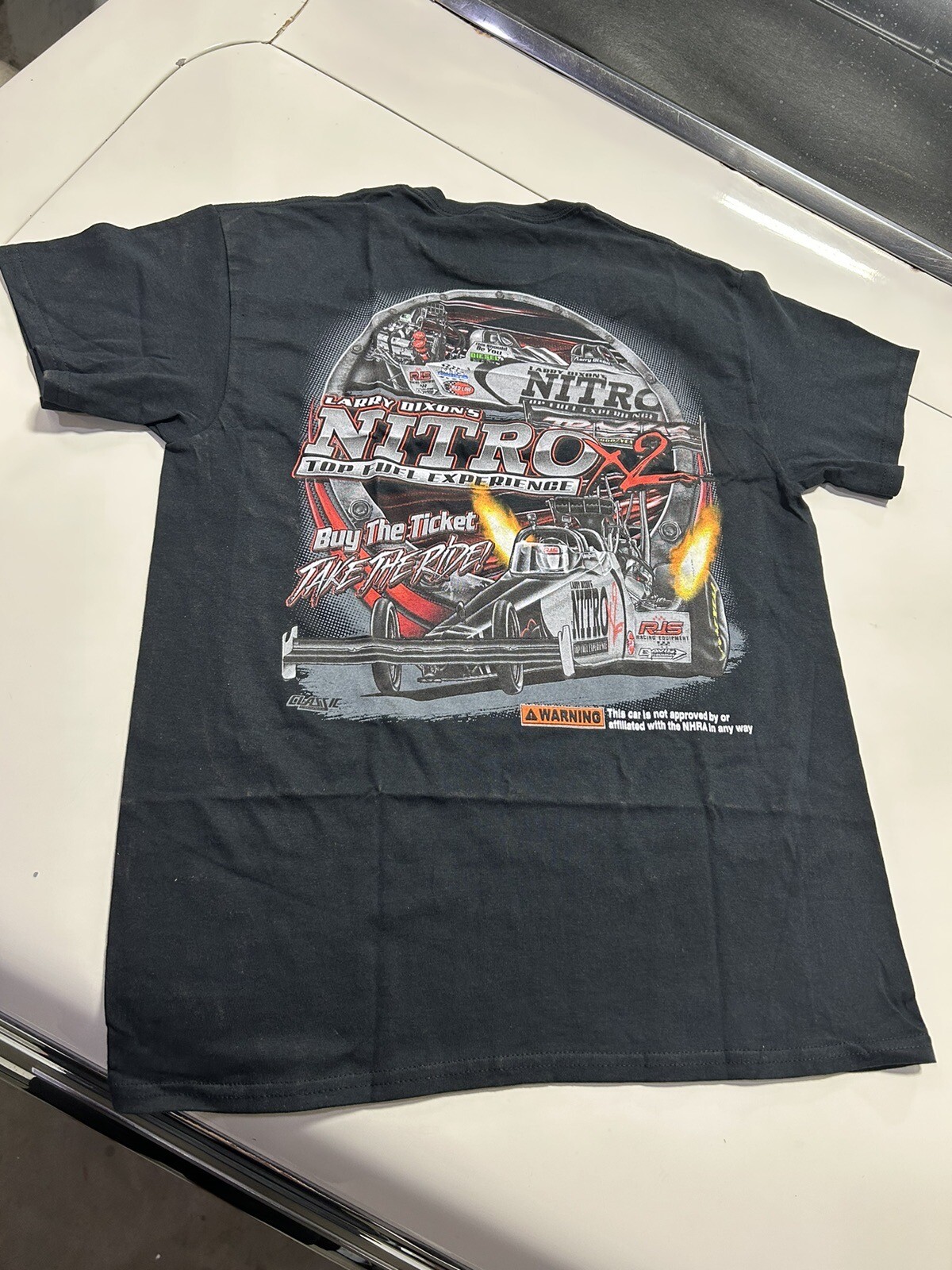 Larry Dixon NitroX2 Two-Seater T-Shirt Not NHRA Drag Racing OFFICIAL ...