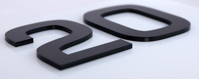 HOUSE OFFICE BUILDING NUMBER LETTER SET SIGN BLACK ACRYLIC | eBay