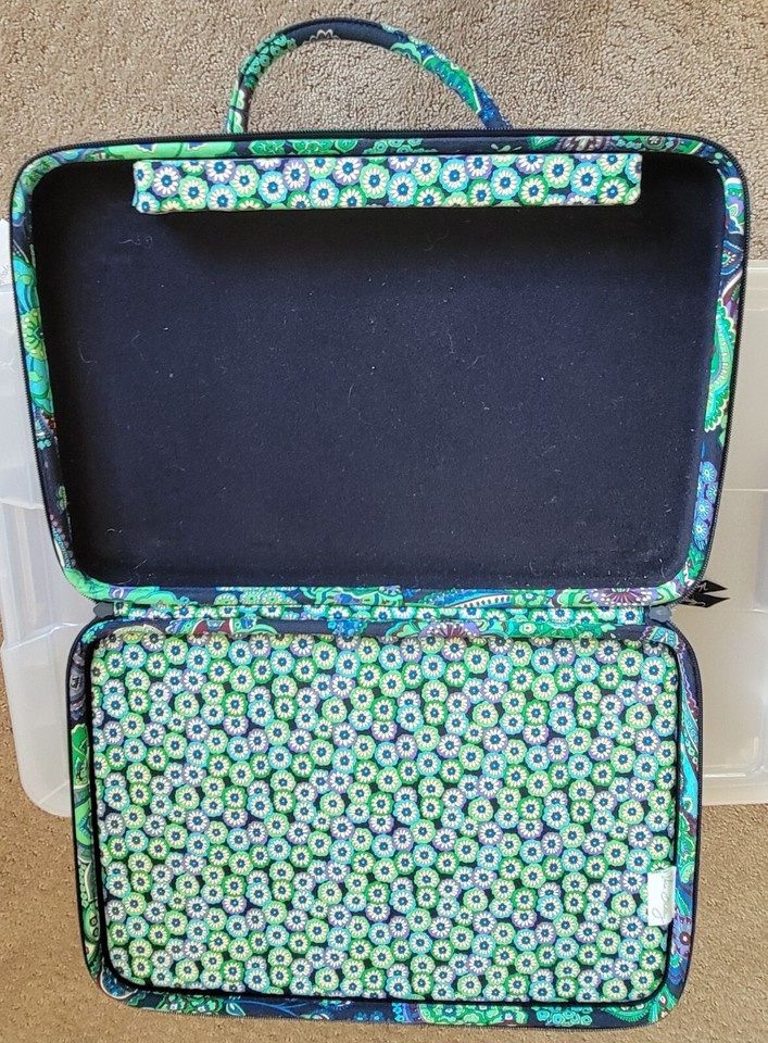 Vera Bradley Hardback Laptop case with shoulder strap BLUE RHAPSODY | eBay
