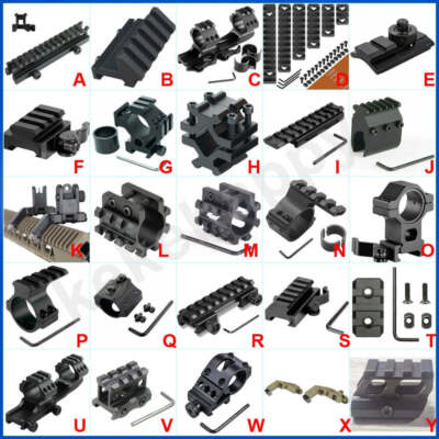 Hunting Rifle Scope Mount Base Adapter 20mm Weaver Picatinny Dovetail ...