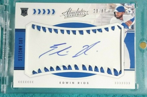2020 Absolute Edwin Rios RC Rookie Card Baseball Autograph 20/99 ...