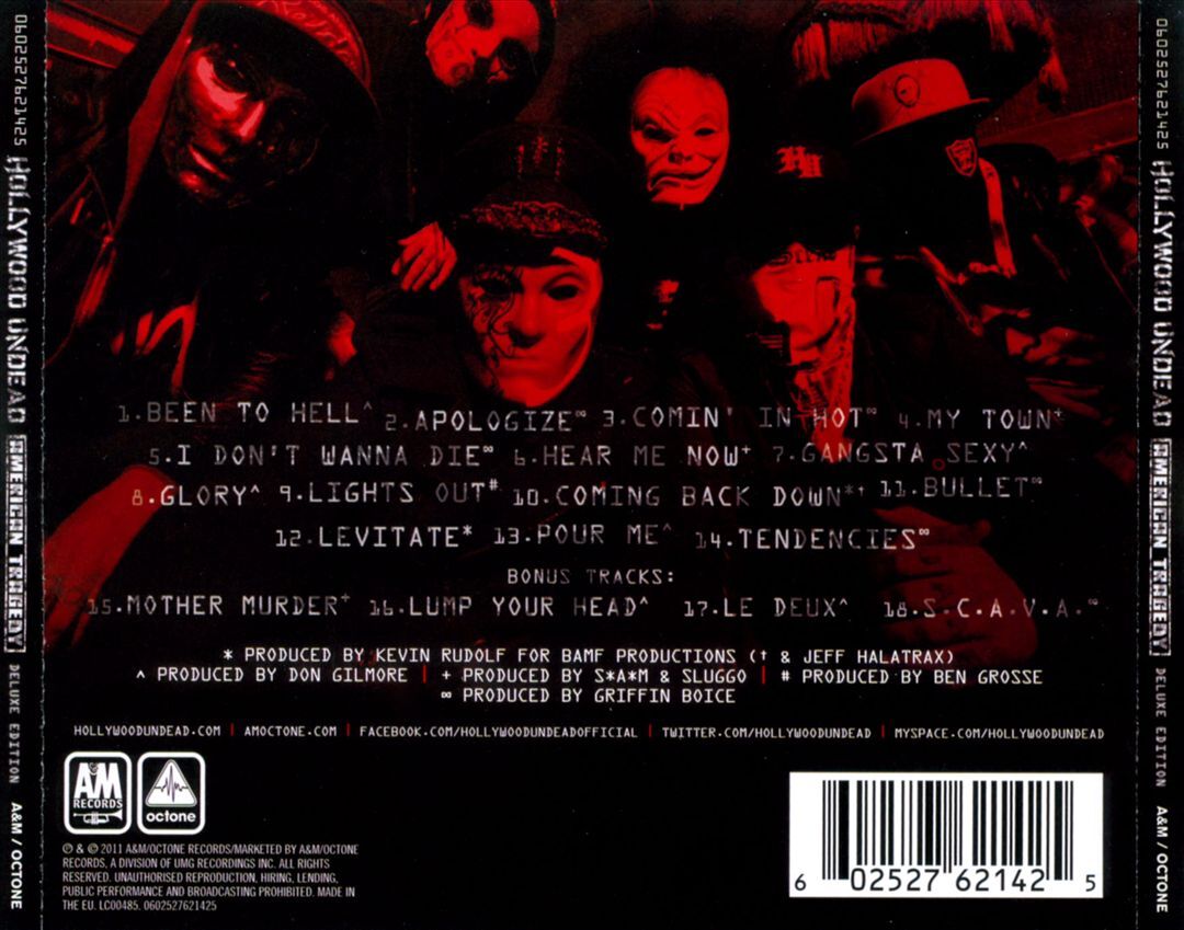 HOLLYWOOD UNDEAD AMERICAN TRAGEDY NEW CD | eBay