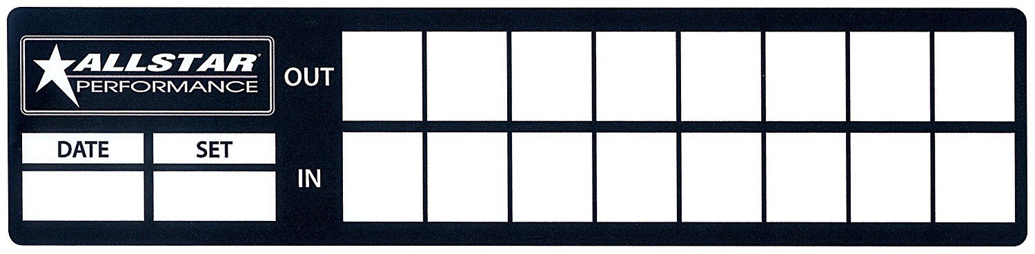 Allstar ALL047-40, Tire Log Decals 40Pk Aftermarket High Performance ...