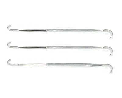 3 Jackson Dissecting Hook 6.25" Surgical Instrument Stainless Steel ...