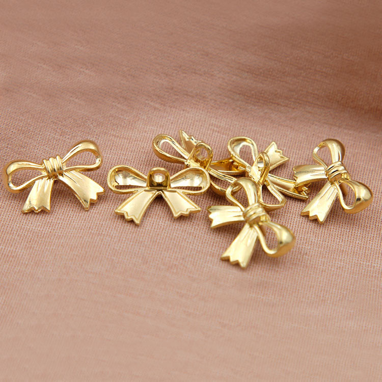 12PCS Metal Butterfly Bow Bowknot Shape Buttons Shank Gold 20 28 mm | eBay