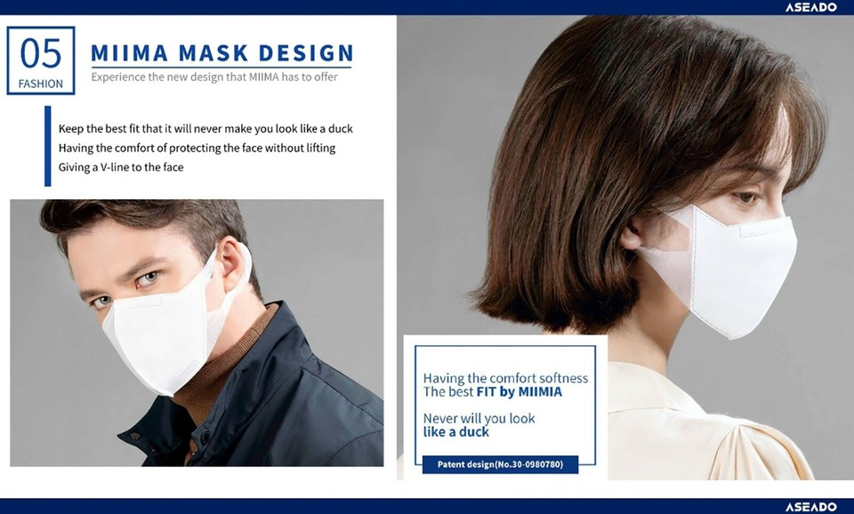 Pack of 10 MIIMA KF94 Korean Face Mask Made in Korea Comfortable Dust ...