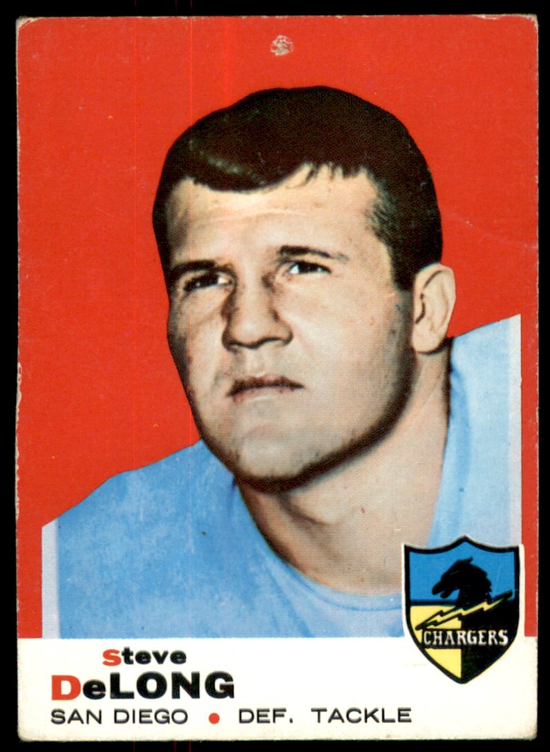 1969 Topps Football Steve DeLong San Diego Chargers #129 | eBay