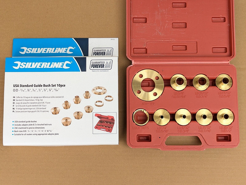 SILVERLINE 10PC USA STANDARD ROUTER GUIDE BUSH SET | eBay UK