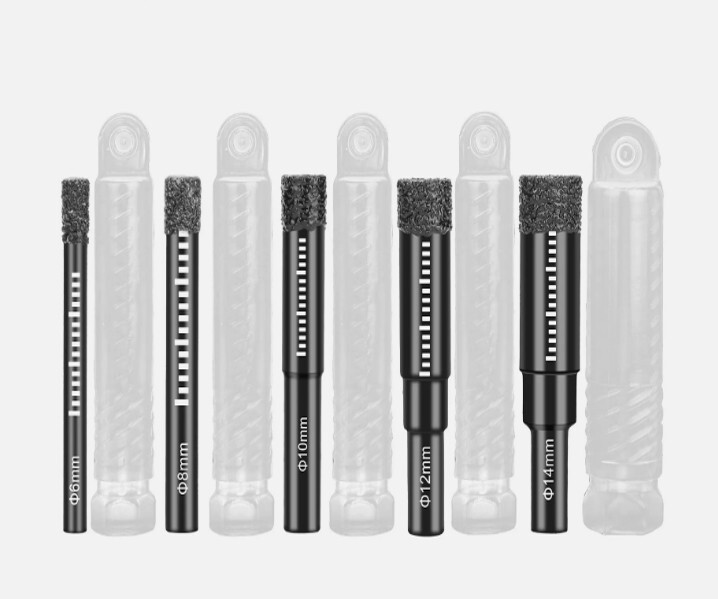 5x Dry Diamond Drill Bit Round Shank Hole Saw For Porcelain Granite ...