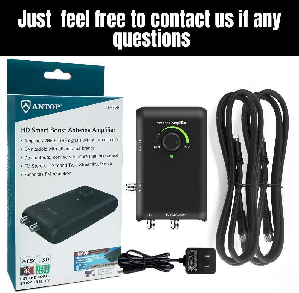 HD Smart Boost Antenna Amplifier,TV Antenna Amplifier Signal Booster ...
