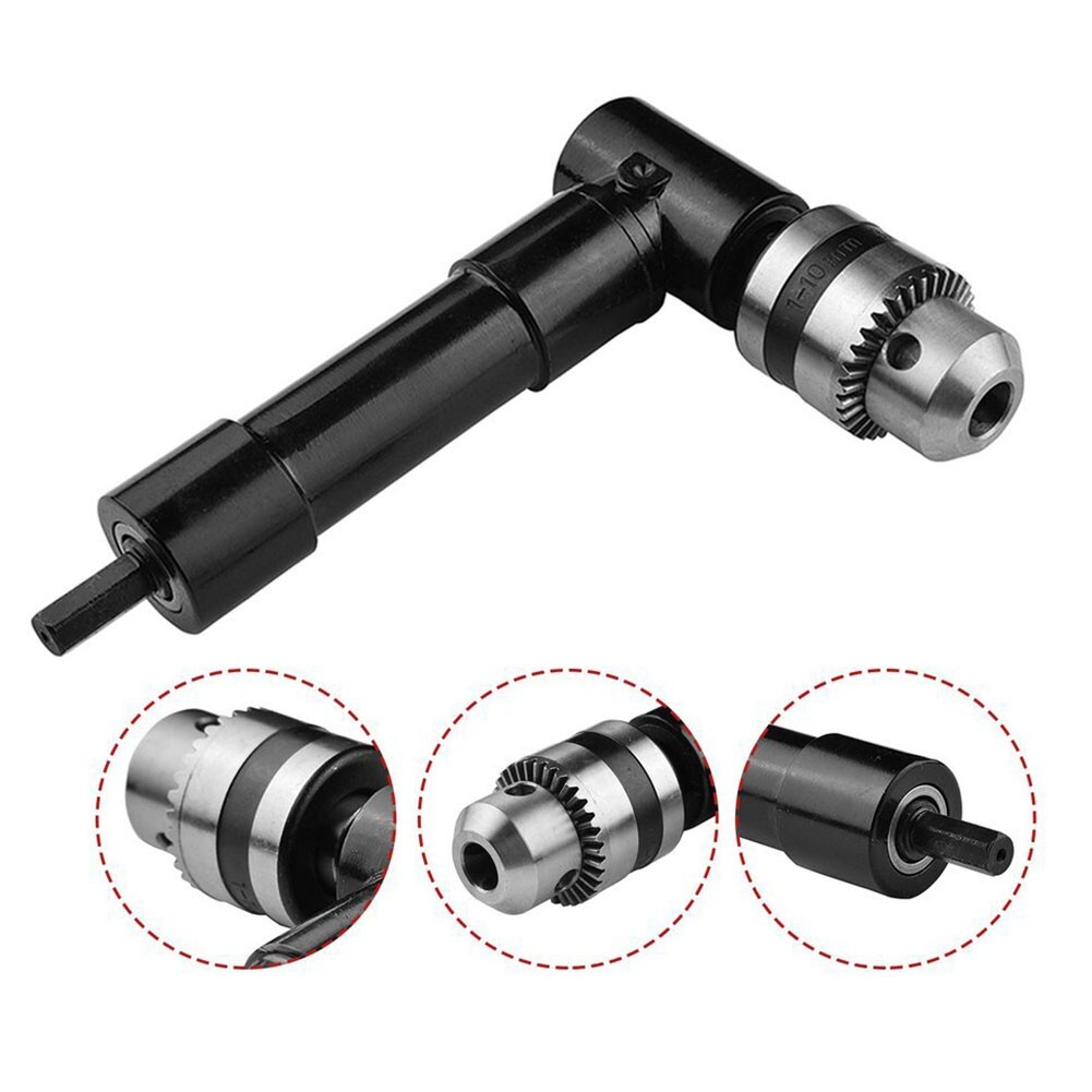 90 Degree Right Angle Adapter Drill Chuck Conversion Head for Easy ...