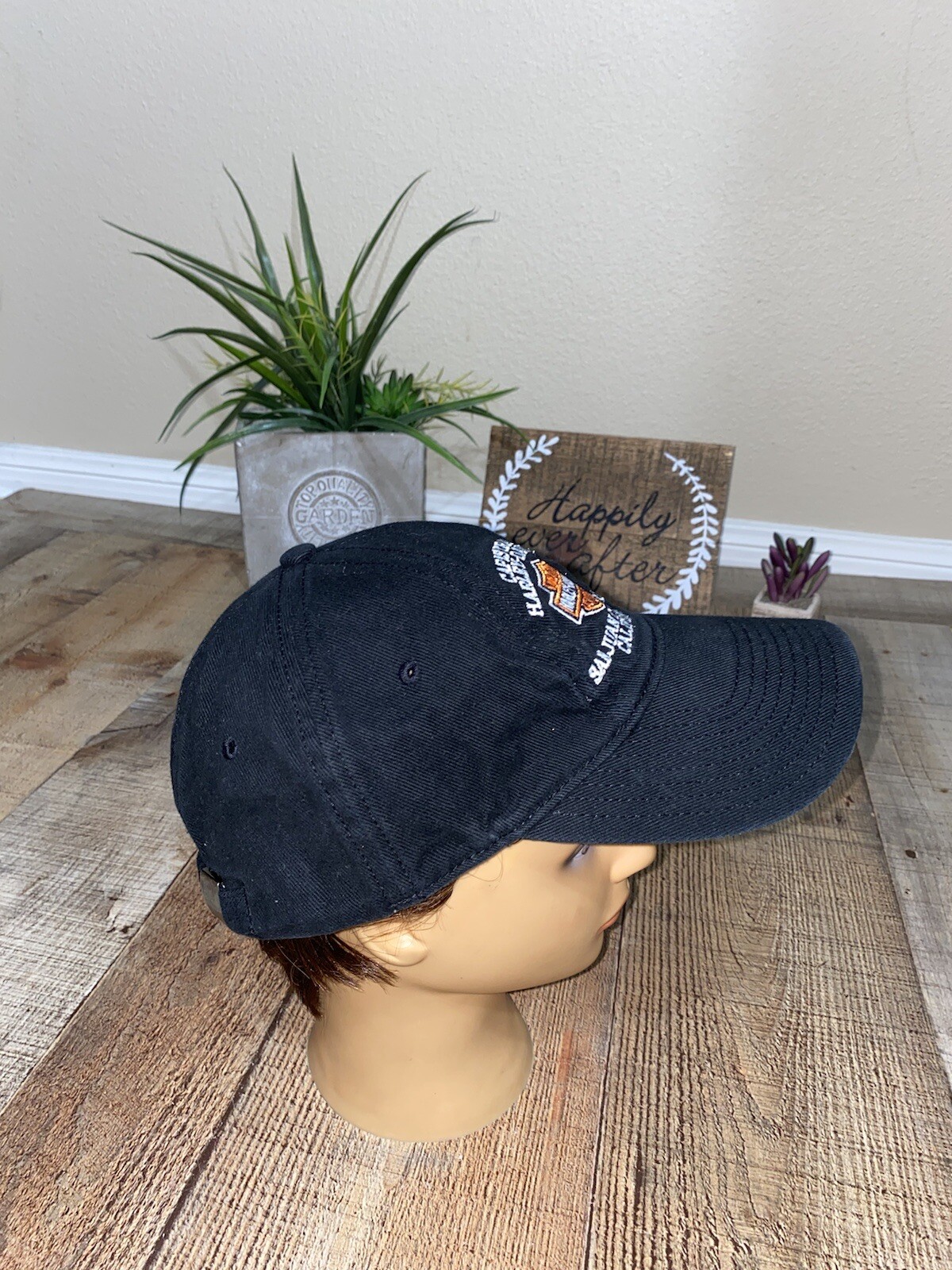 Harley Davidson Motorcycles Strap Back Hat Black San… - Gem