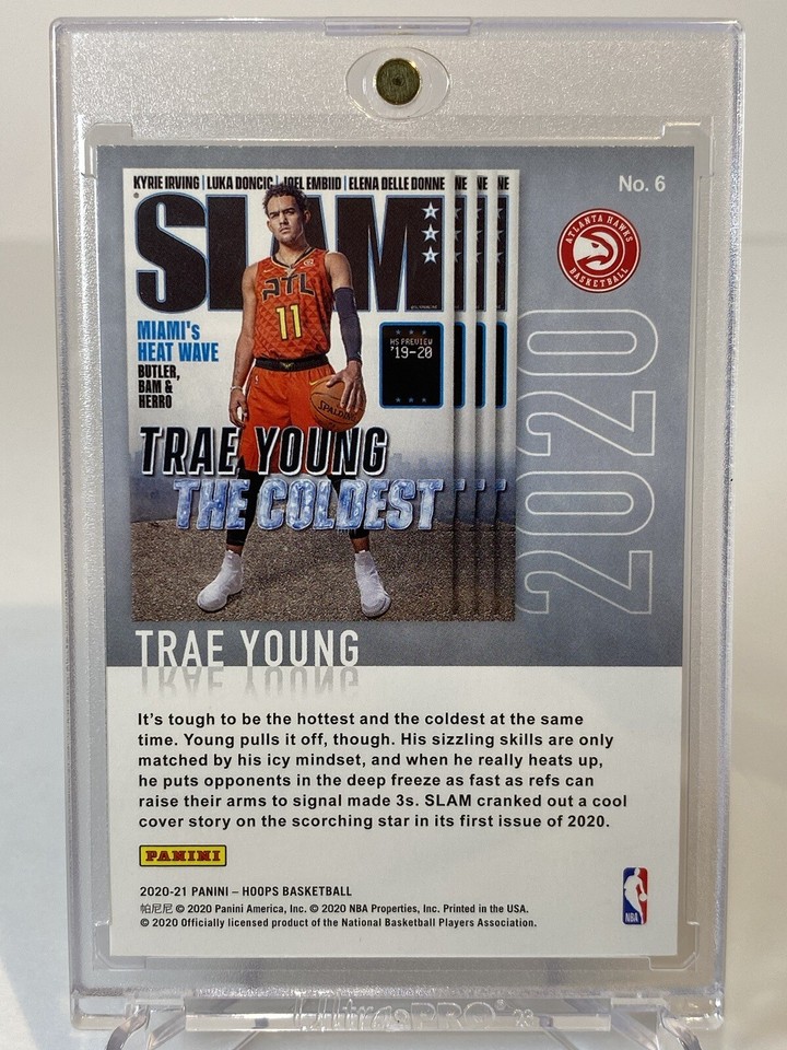 Trae Young SLAM Magazine Purple 💥Explosion💥Kaboom SSP #6 2020-21 Panini ...