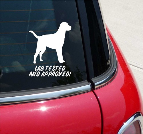 LAB TESTED AND APPROVED! LABRADOR RETRIEVER DOG GRAPHIC DECAL STICKER ...