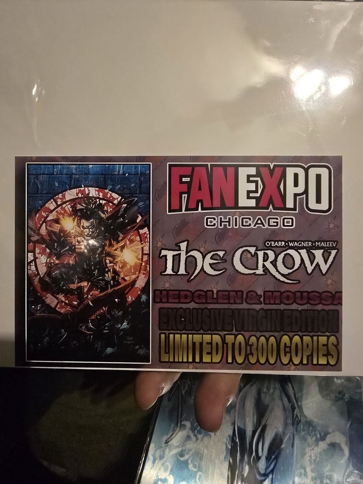 The Crow Fan Expo Chicago Virgin Variant 300 Copies Signed Remarked By ...
