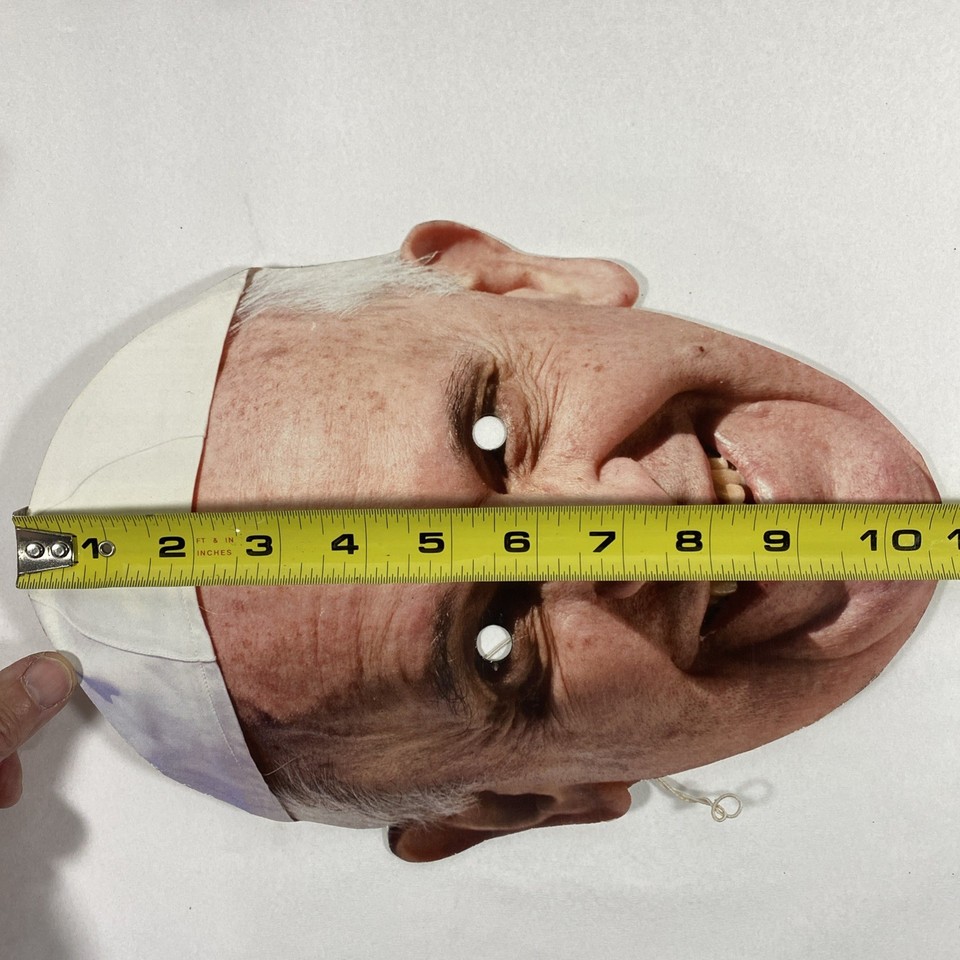 Pope Francis 2D Card Party Face Mask - Catholic Pope Rome Vatican | eBay