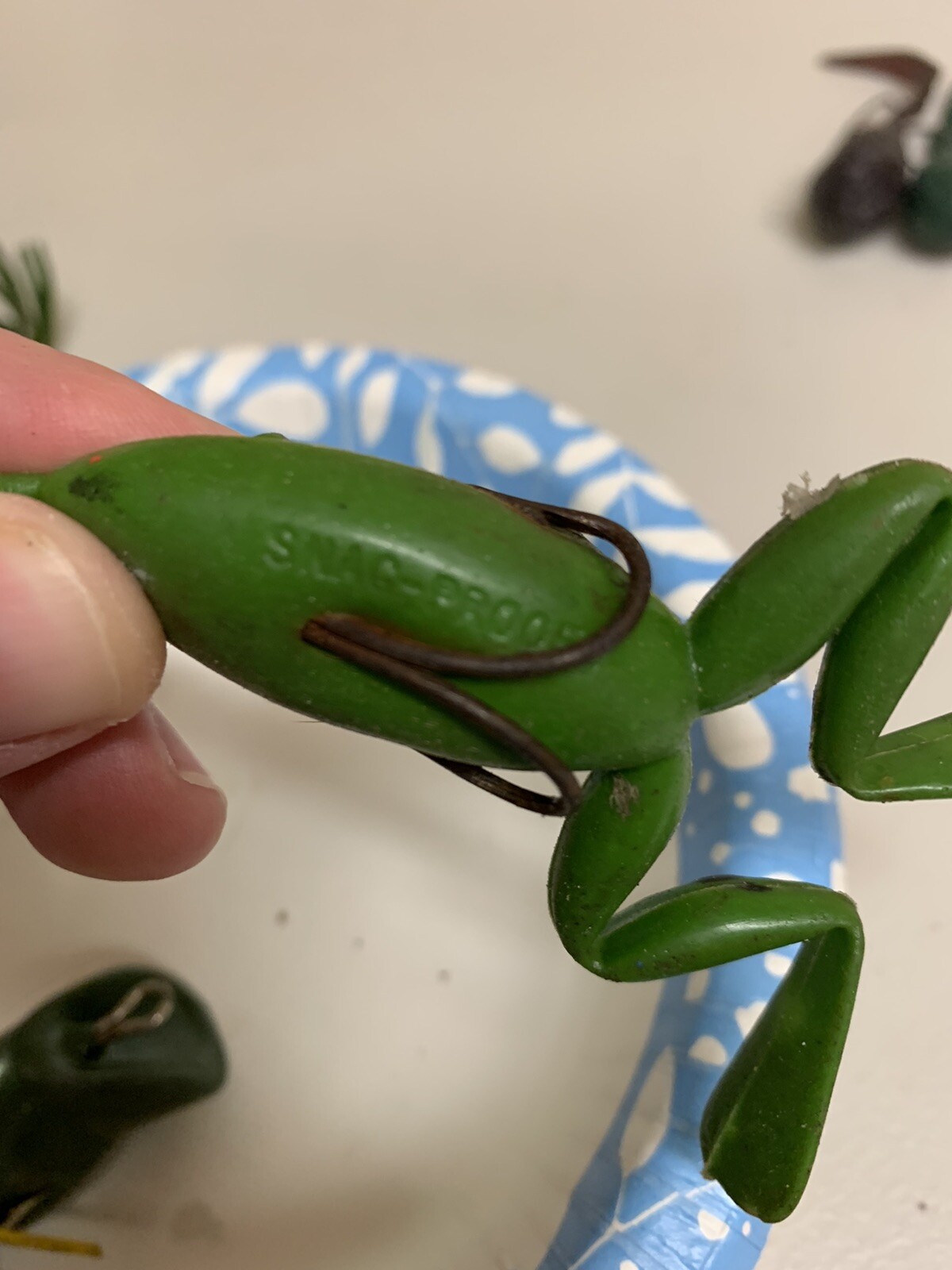 Lot Of 8 Vintage Rubber Frog Lures 1 Marked Snag Proof | eBay